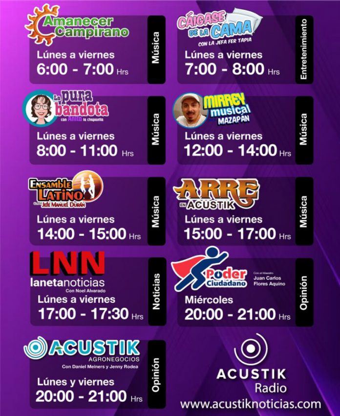 Acustik Radio 1150 AM anuncia nueva programación que incluirá música ...